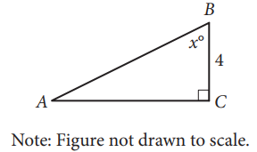 SAT Math: Right triangle trigonometry-Practice Questions