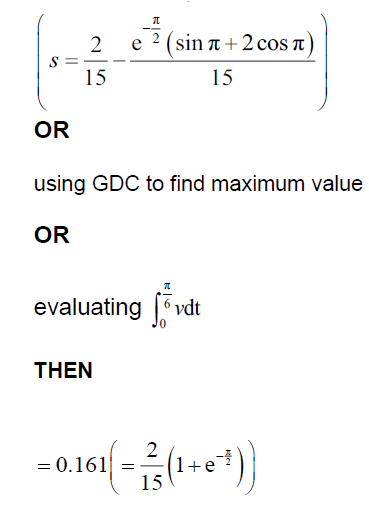 IBDP Maths AA: Topic SL 5.9: Kinematic problems: IB style Questions HL ...