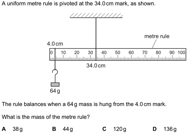 CIE AS & A Level Physics : 4.2 Equilibrium of forces - Exam style ...