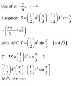 CIE A level -Pure Mathematics 1 : Topic : 1.4 Circular measure ...