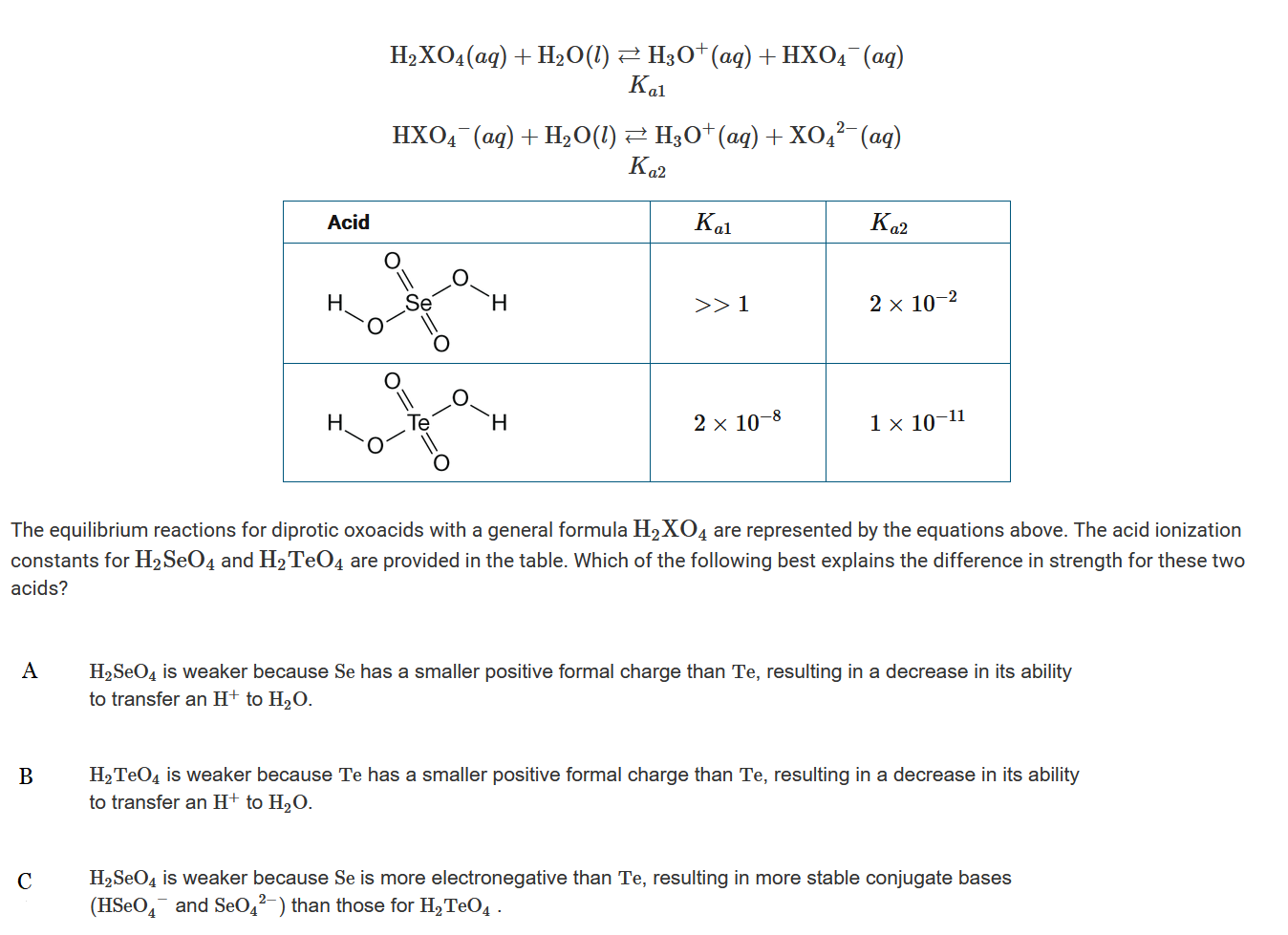 AP Chemistry: 8.6 Molecular Structure of Acids and Bases - Exam Style ...