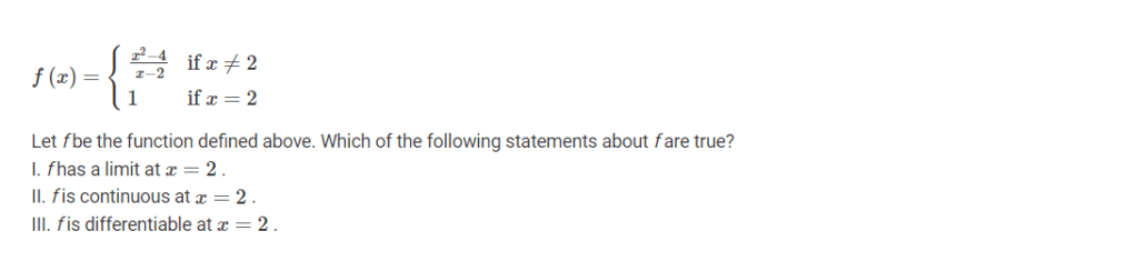Ap Calculus Ab 22 Defining The Derivative Of A Function And Using Derivative Notation Exam