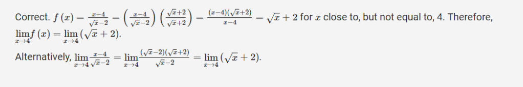 AP Calculus BC : 1.6 Determining Limits Using Algebraic Manipulation ...