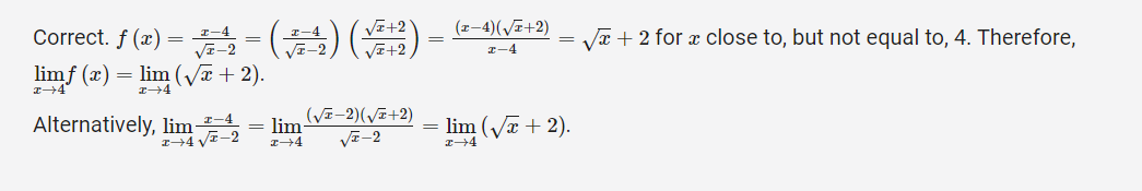 AP Calculus BC : 1.6 Determining Limits Using Algebraic Manipulation ...