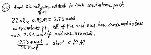 AP Chemistry: 8.5 Acid-Base Titrations- Exam Style questions with ...