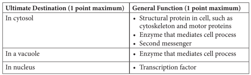 AP Biology : 2.2 Cell Structure and Function- Exam Style questions with ...
