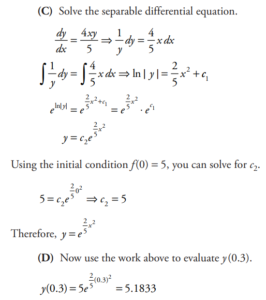 AP Calculus BC: 7.5 Approximating Solutions Using Euler’s Method bc only - Exam Style questions ...