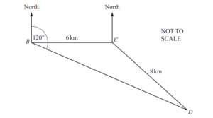 iGCSE Mathematics (0580) :E6.1 Interpret and use three-figure bearings ...