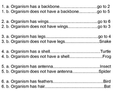 Topic 5: Evolution and biodiversity - 5.3 Classification of biodiversity