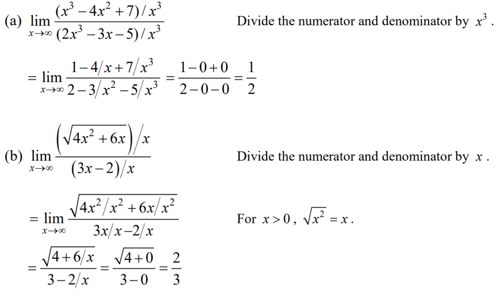 AP Calculus BC 1.5 Determining Limits Using Algebraic Properties of ...