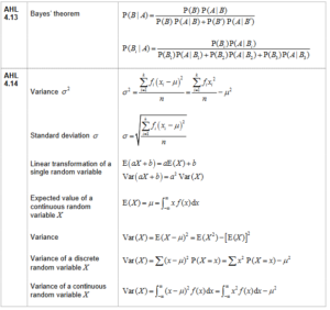 Mathematics: Analysis $\&$ Approaches SL $\&$ HL Formula Sheet