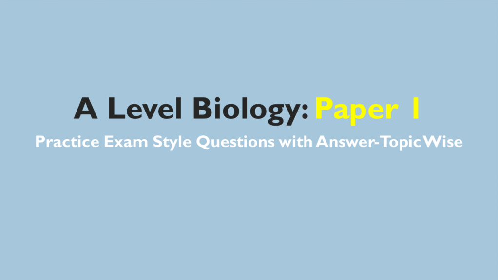 Mock Exam IB DP Biology SL Paper 2 Set 3